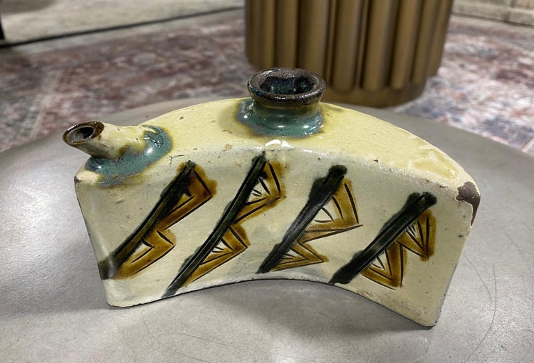 Japanese Okinawa Ceramic Showa Period Awamori Sake Pottery Dachibin Hip ...