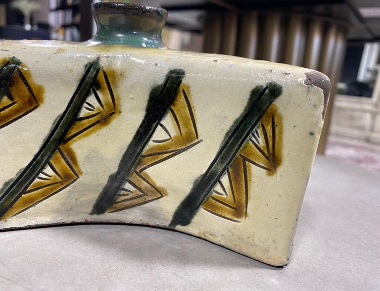 Japanese Okinawa Ceramic Showa Period Awamori Sake Pottery Dachibin Hip ...