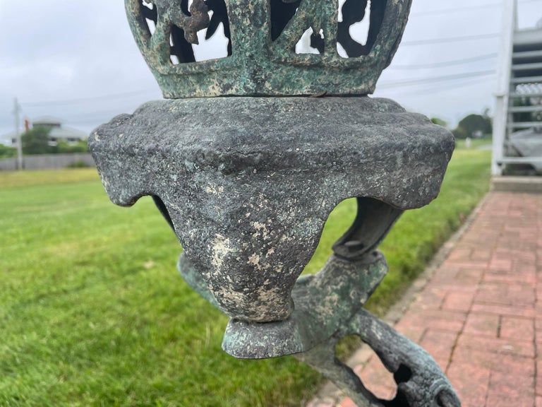 Japanese Old Blue Garden Lantern at 1stDibs