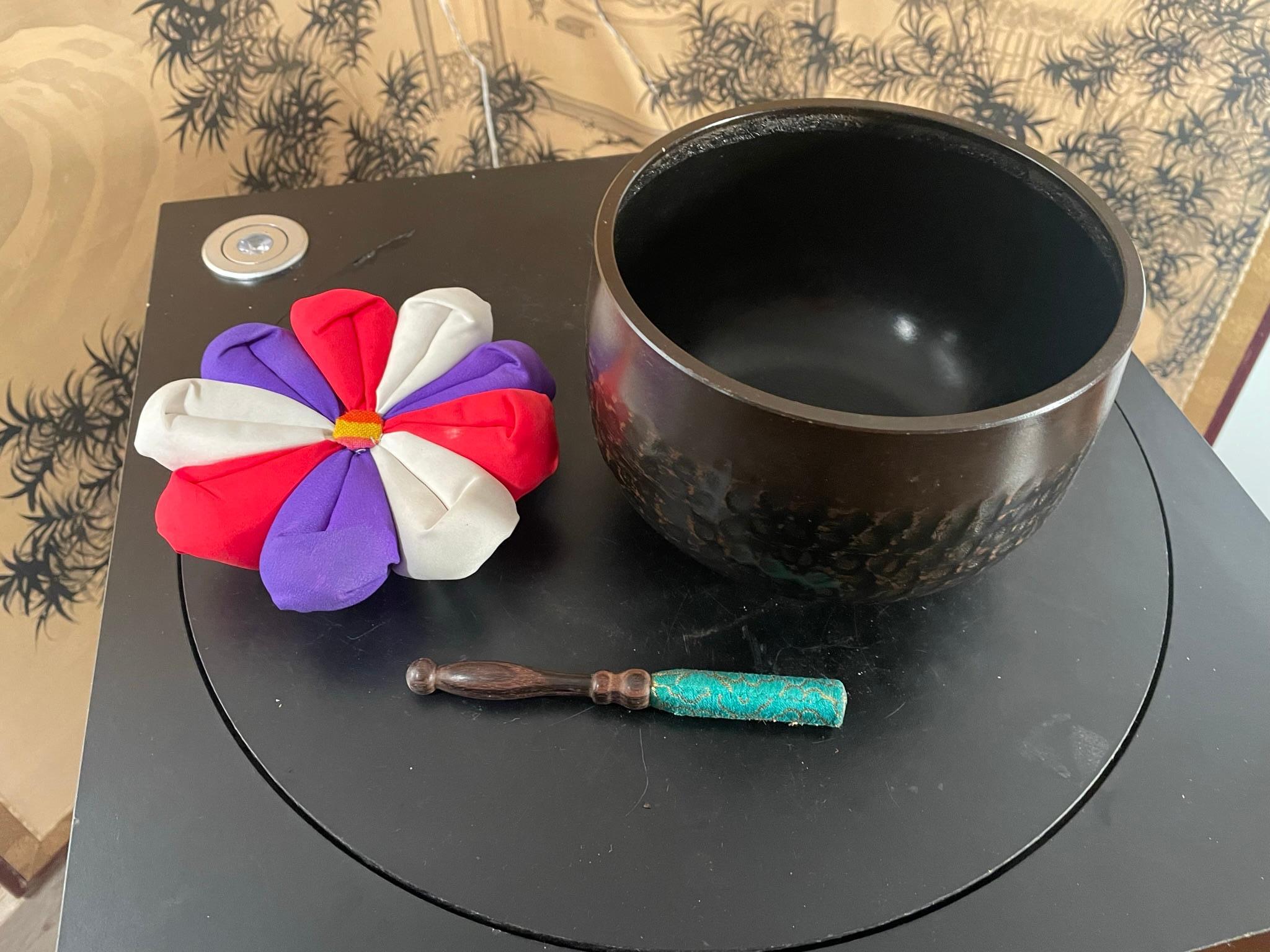 Japanese Old Bronze Personal Meditation Bell Calming Sound at 1stDibs