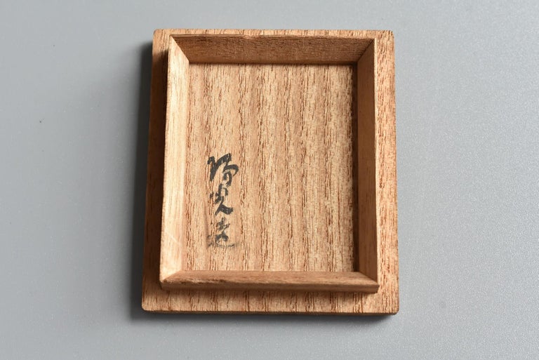 Japanese Old Crane-Shaped Incense Container / Lacquered Pottery ...