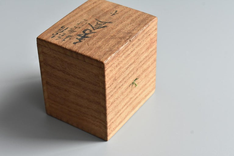 Japanese Old Crane-Shaped Incense Container / Lacquered Pottery ...