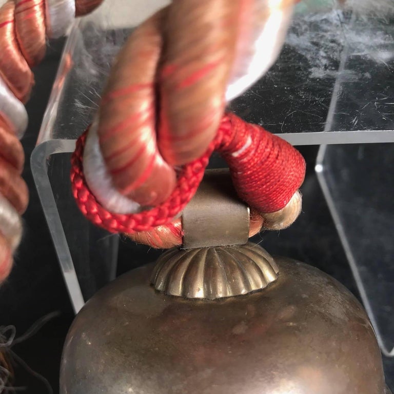 Japanese Old Hand Cast Shinto Suzu Temple Bell with Original Rope ...