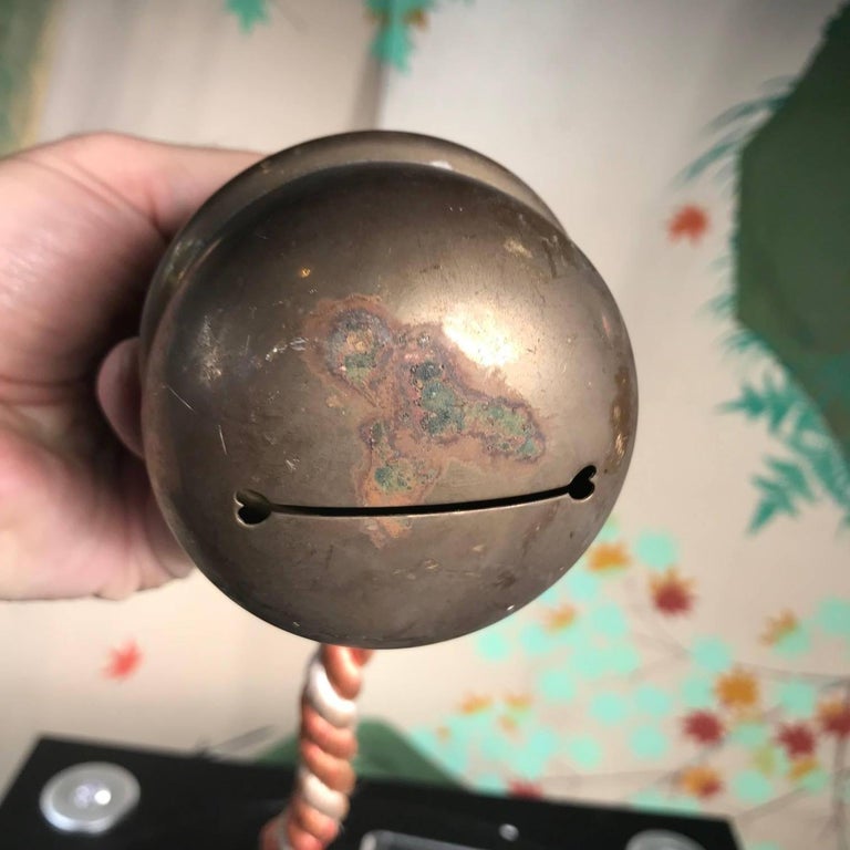 Japanese Old Hand Cast Shinto Suzu Temple Bell with Original Rope ...