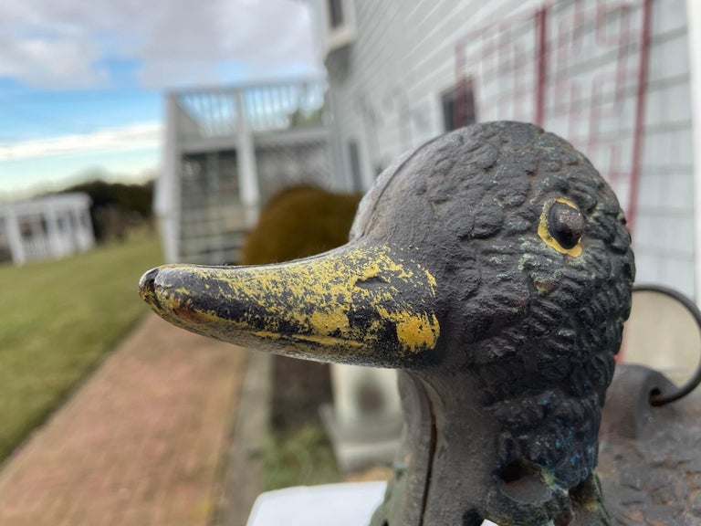 Japanese Old Hand Painted Swimming Mallard Duck Lighting Lantern at 1stDibs