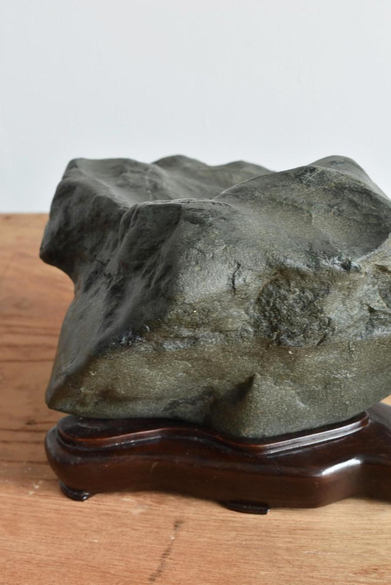 Japanese Old Scholar's Stone / Odd Shaped Appreciation Stone / Suiseki ...