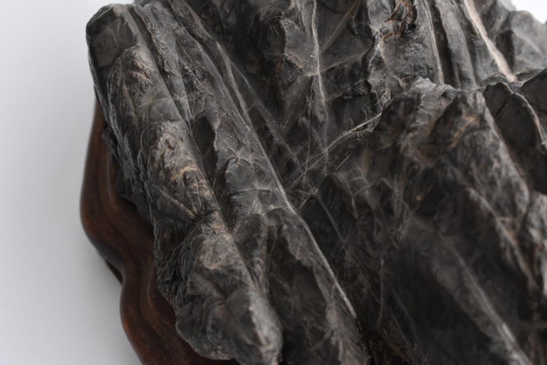 Japanese Old Stone "suiseki" Mountain View Scholar's Stone ...