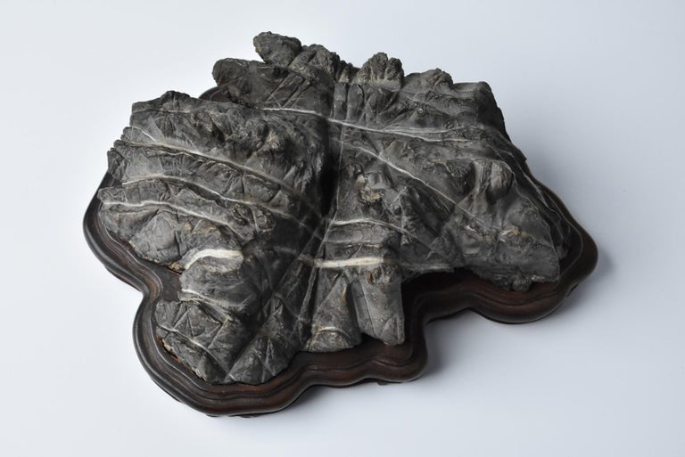 Japanese Old Stone "suiseki" Mountain View Scholar's Stone ...