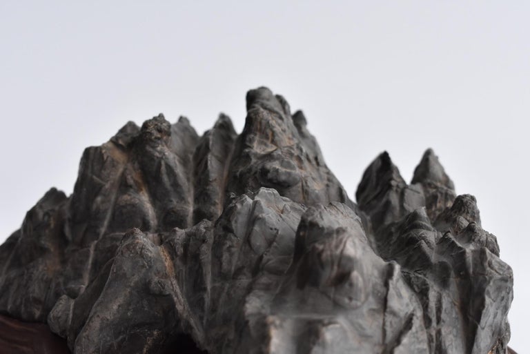 Japanese Old Stone "suiseki" Mountain View Scholar's Stone ...