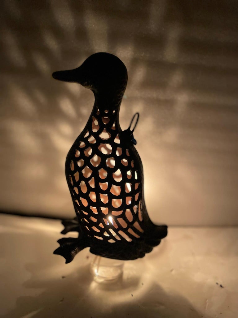 Japanese Old Tall Duck Garden Lighting Lantern at 1stDibs