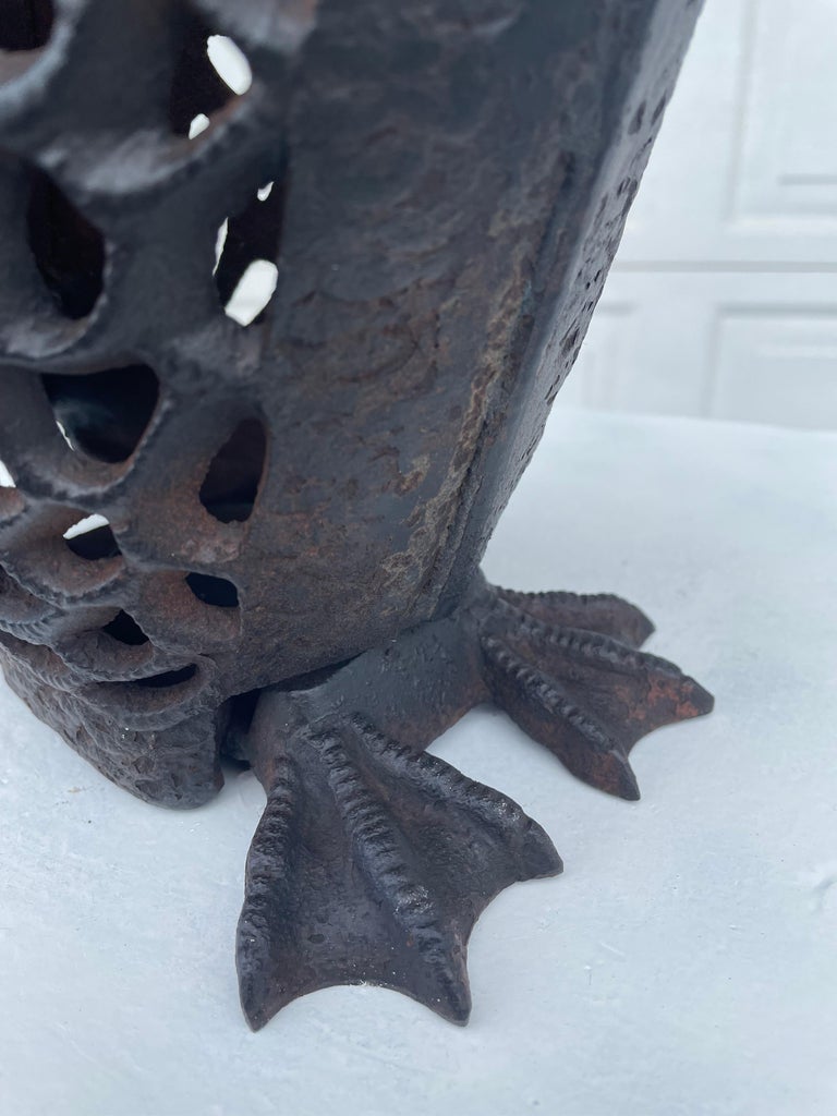 Japanese Old Tall Mallard Duck Garden Lighting Lantern For Sale at 1stDibs