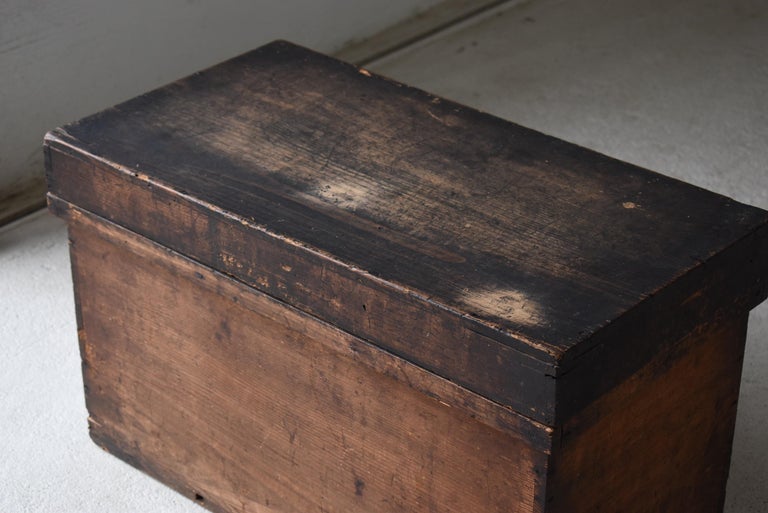 Japanese Old Wooden Box 1860-1920/Antique Storage Sofa Table Tansu ...