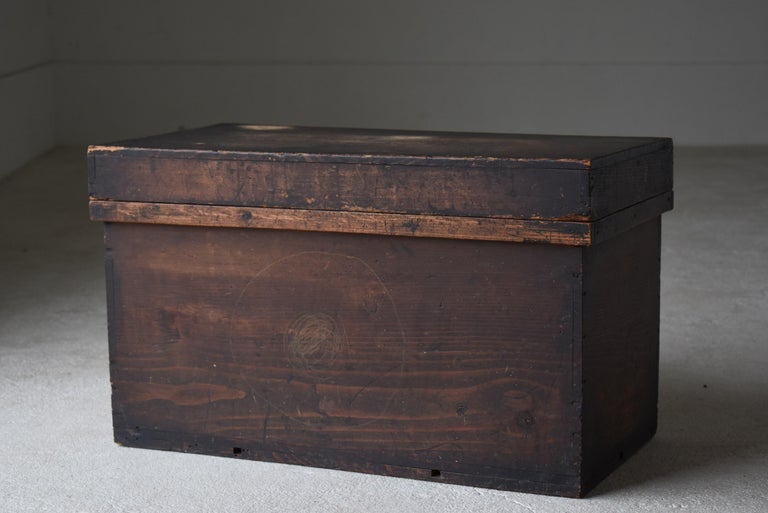 Japanese Old Wooden Box 1860-1920/Antique Storage Sofa Table Tansu ...