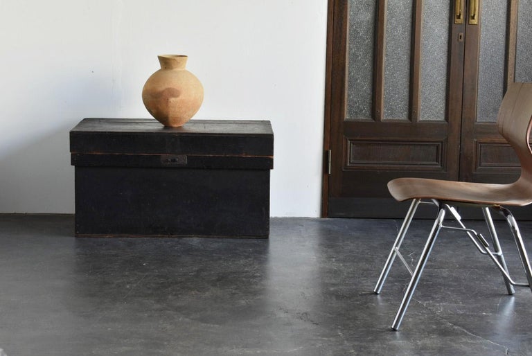 Japanese Old Wooden Box 1868-1900 / Antique Storage Sofa Table Coffee ...