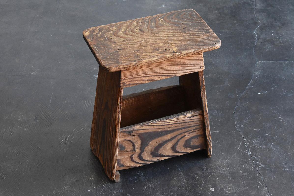 Japanese Old Wooden Stool / 1900-1950 / Beautiful Chair Made of Cedar ...