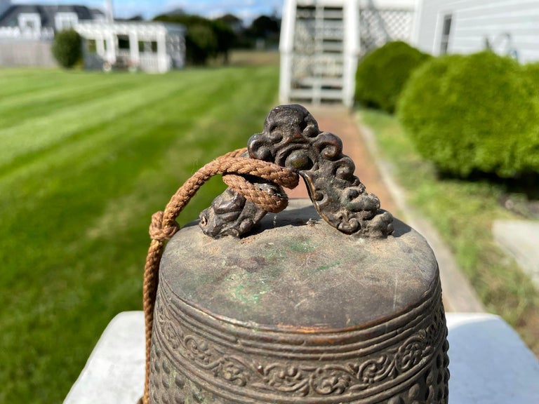 Japanese Older Fire Calligraphy Bell Resonates Unique Sound at 1stDibs