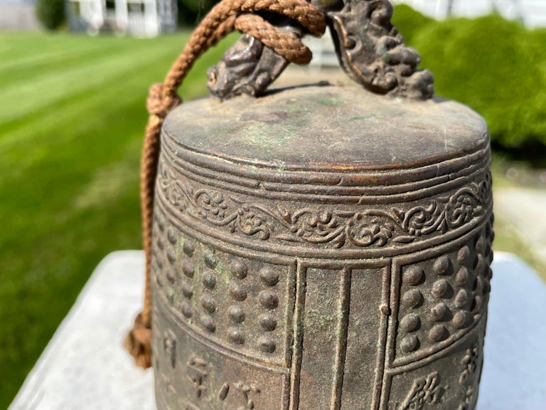 Japanese Older Fire Calligraphy Bell Resonates Unique Sound at 1stDibs