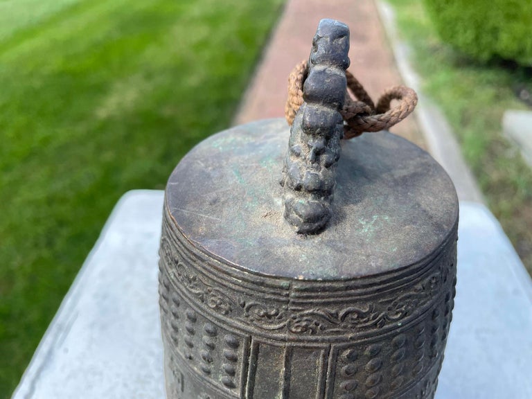 Japanese Older Fire Calligraphy Bell Resonates Unique Sound at 1stDibs