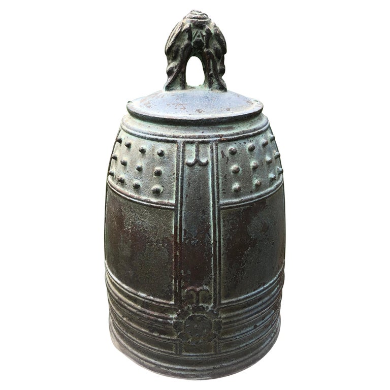 Japanese Older Temple Bell Resonates Beautiful Serene Sound at 1stDibs