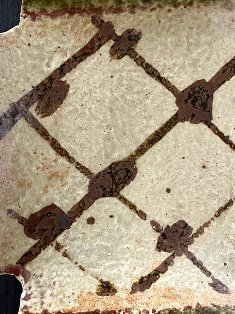 Japanese Oribe Glazed Stoneware Dish by Kitaoji Rosanjin For Sale at ...