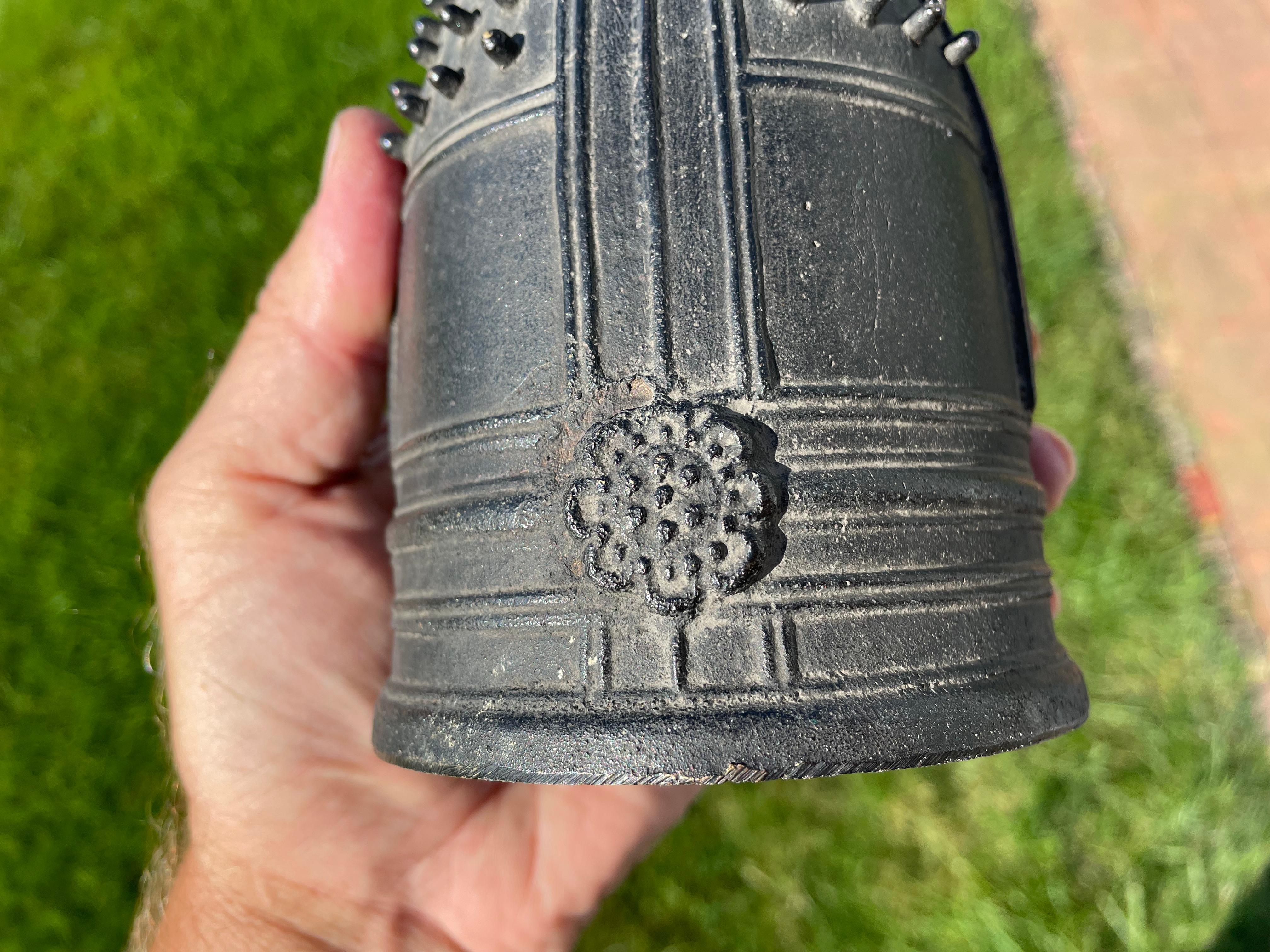 Japanese Pair Older Temple Bells Resonate Beautiful Serene Sound at ...