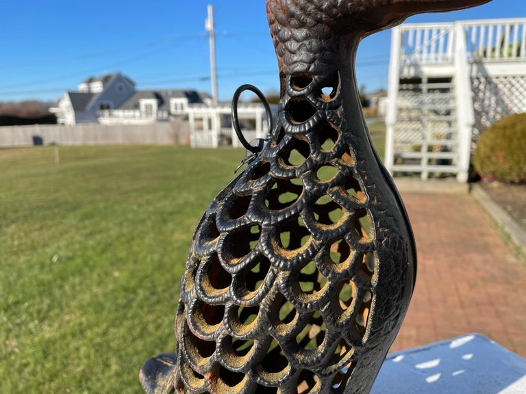 Japanese Pair Tall Old Vintage Duck Decoy Garden Lighting Lanterns at ...