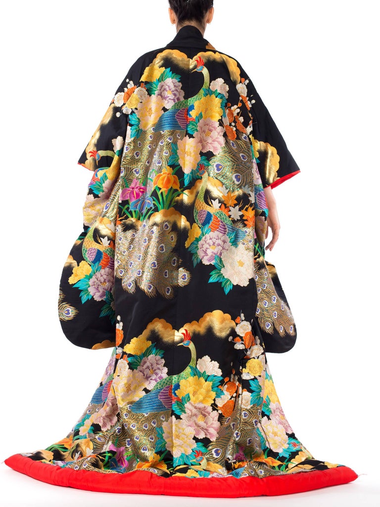Japanese Peacock Kimono at 1stDibs