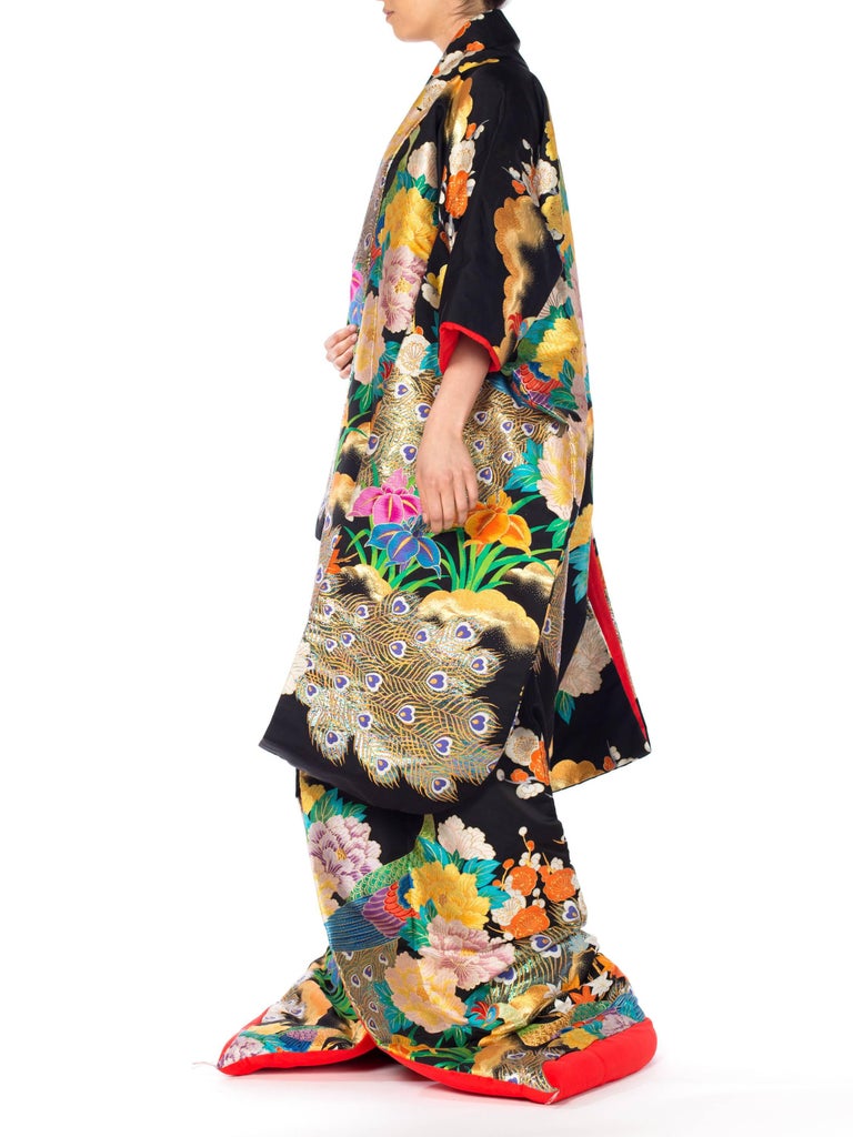 Japanese Peacock Kimono at 1stDibs