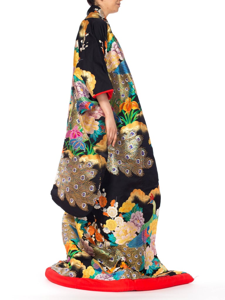 Japanese Peacock Kimono at 1stDibs