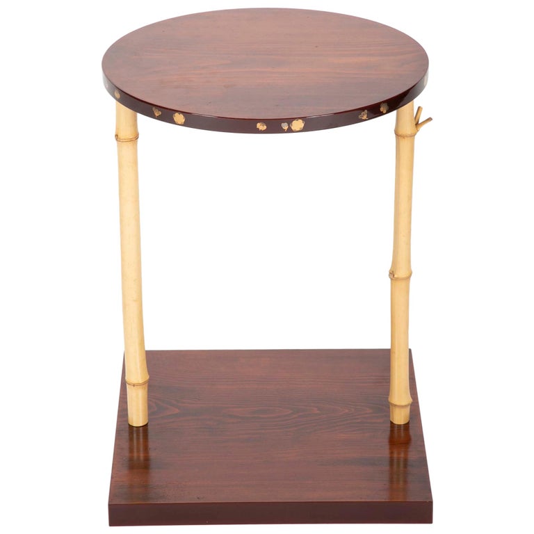 Japanese Pine and Bamboo and Lacquered Side Table For Sale at 1stDibs ...
