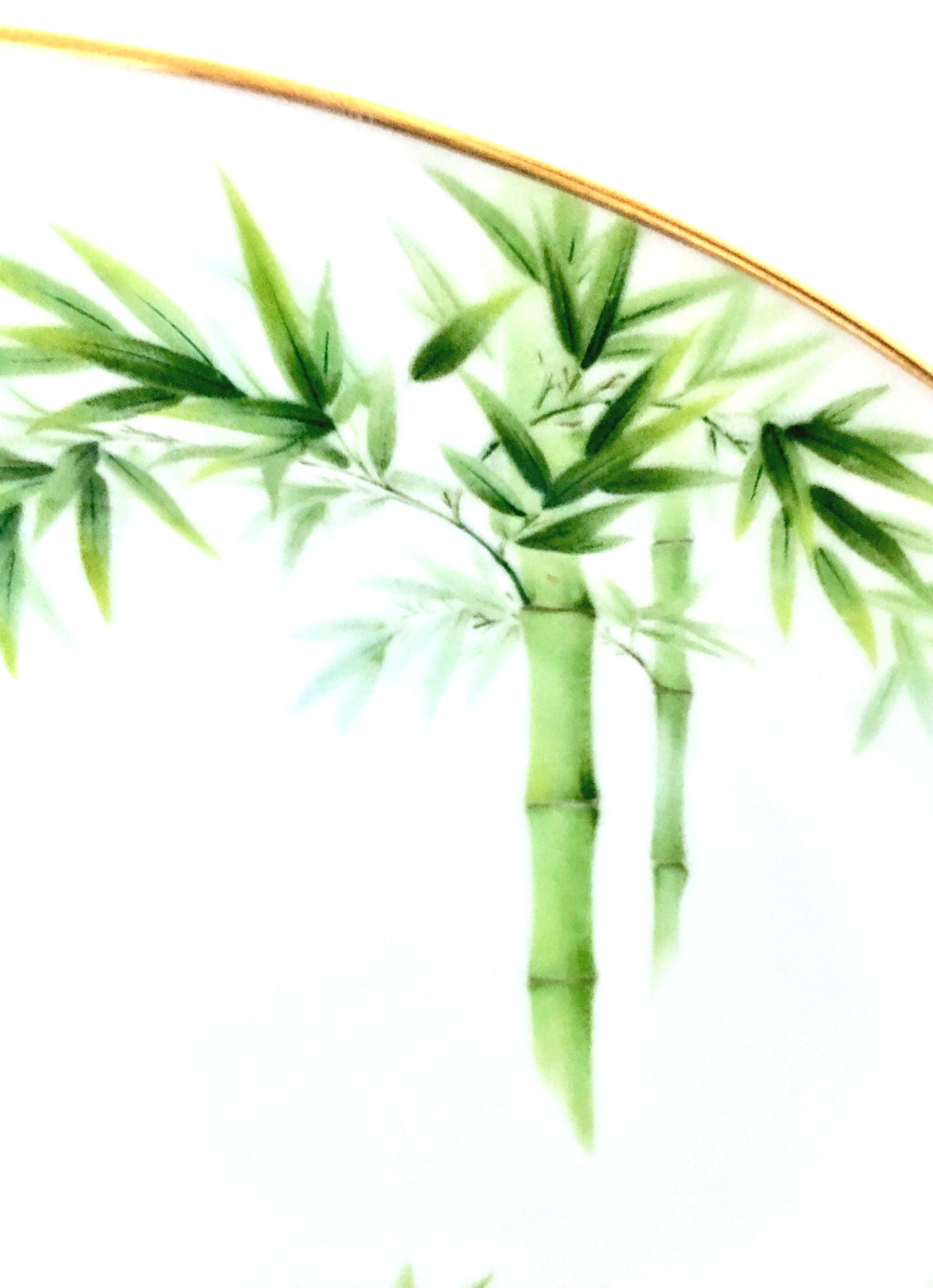 Japanese Porcelain "Green Bamboo" Serving Piece Set/2 by Noritake at ...