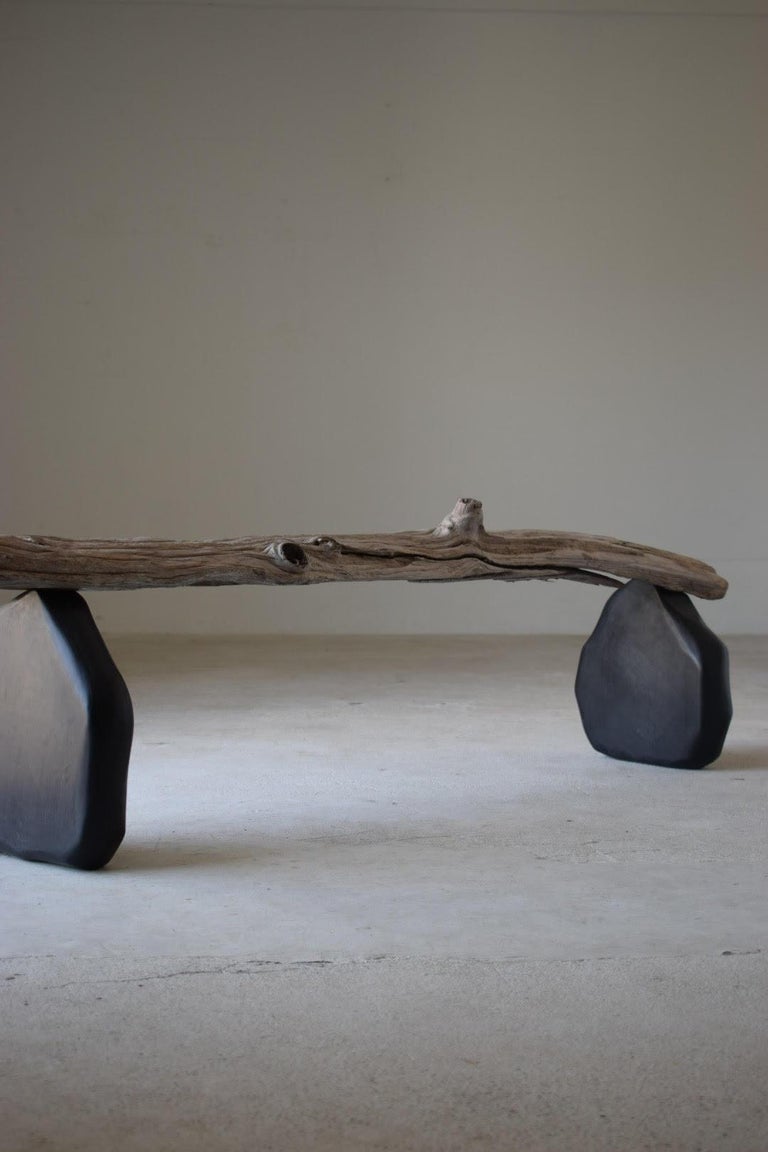 Japanese Primitive Bench / Wabisabi Long Bench For Sale at 1stDibs