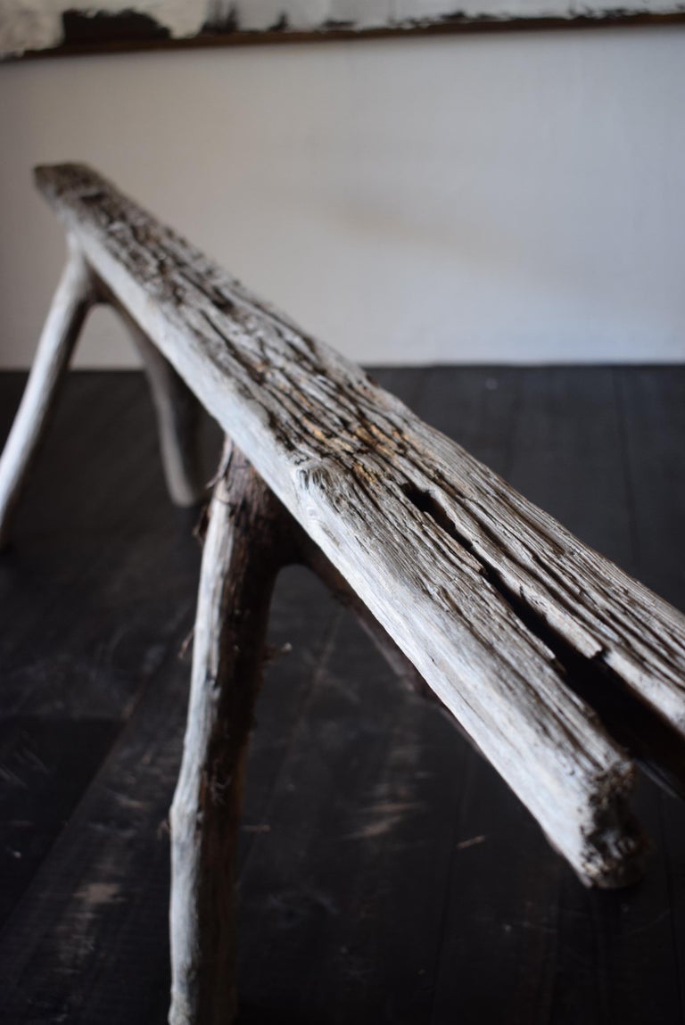 Japanese Primitive Bench / Wabisabi Long Bench For Sale at 1stDibs
