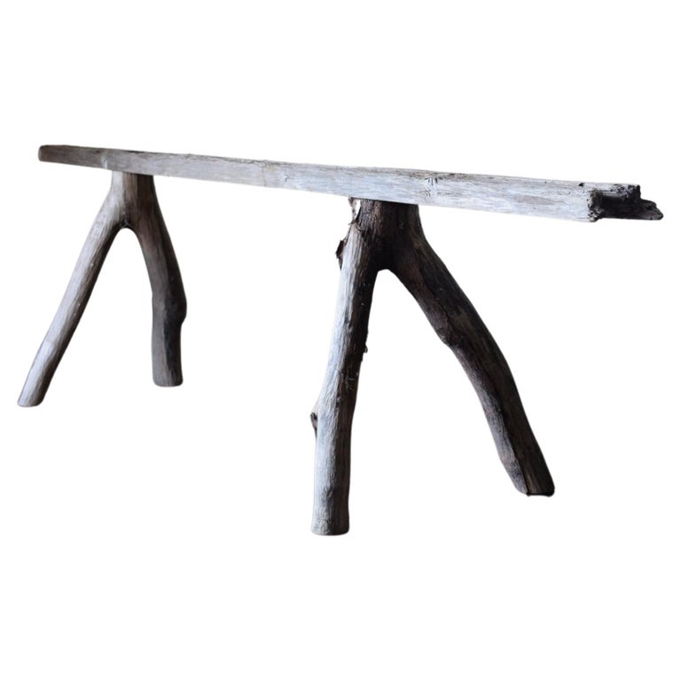 Japanese Primitive Bench / Wabisabi Long Bench For Sale at 1stDibs