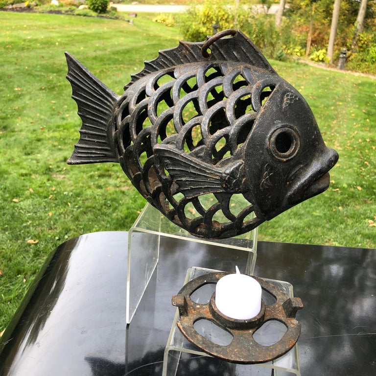 Japanese Rare "Fish" Lighting Lantern at 1stDibs