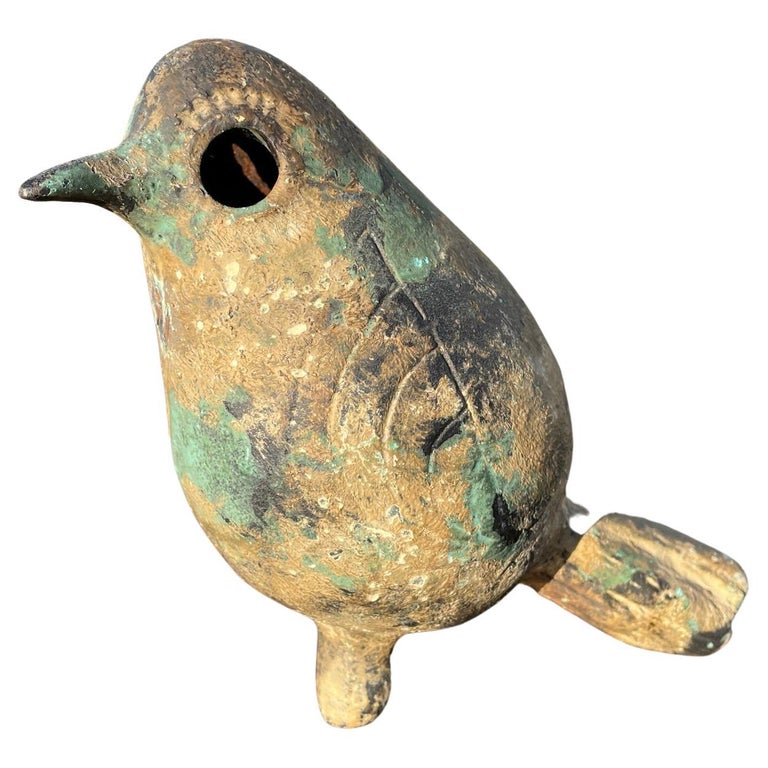 Japanese Rare Old Gilt Bird Incense Censer, Signed Japan at 1stDibs