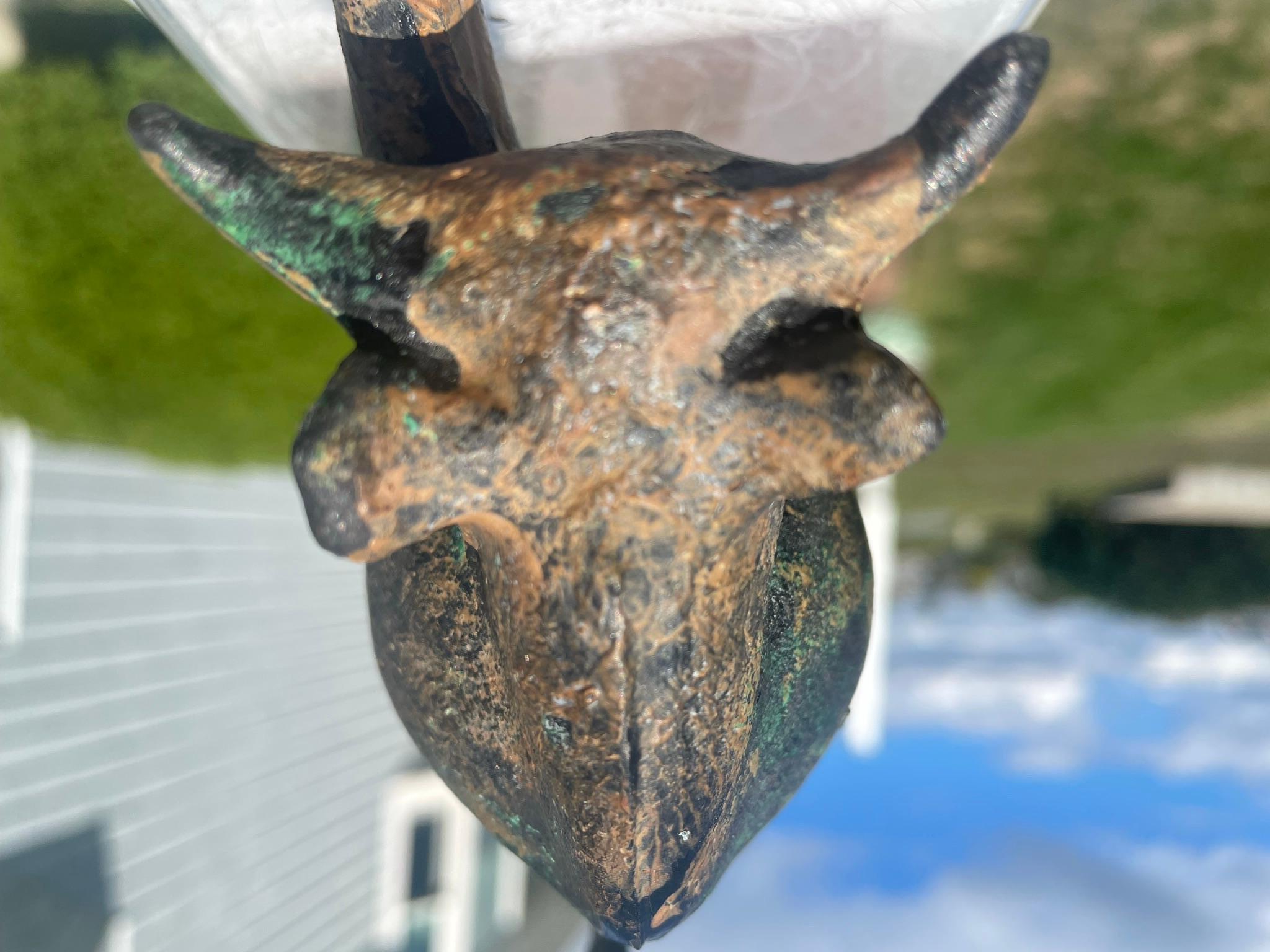 Japanese Rare Old Gilt Bull Steer Sculpture, Fine Details at 1stDibs