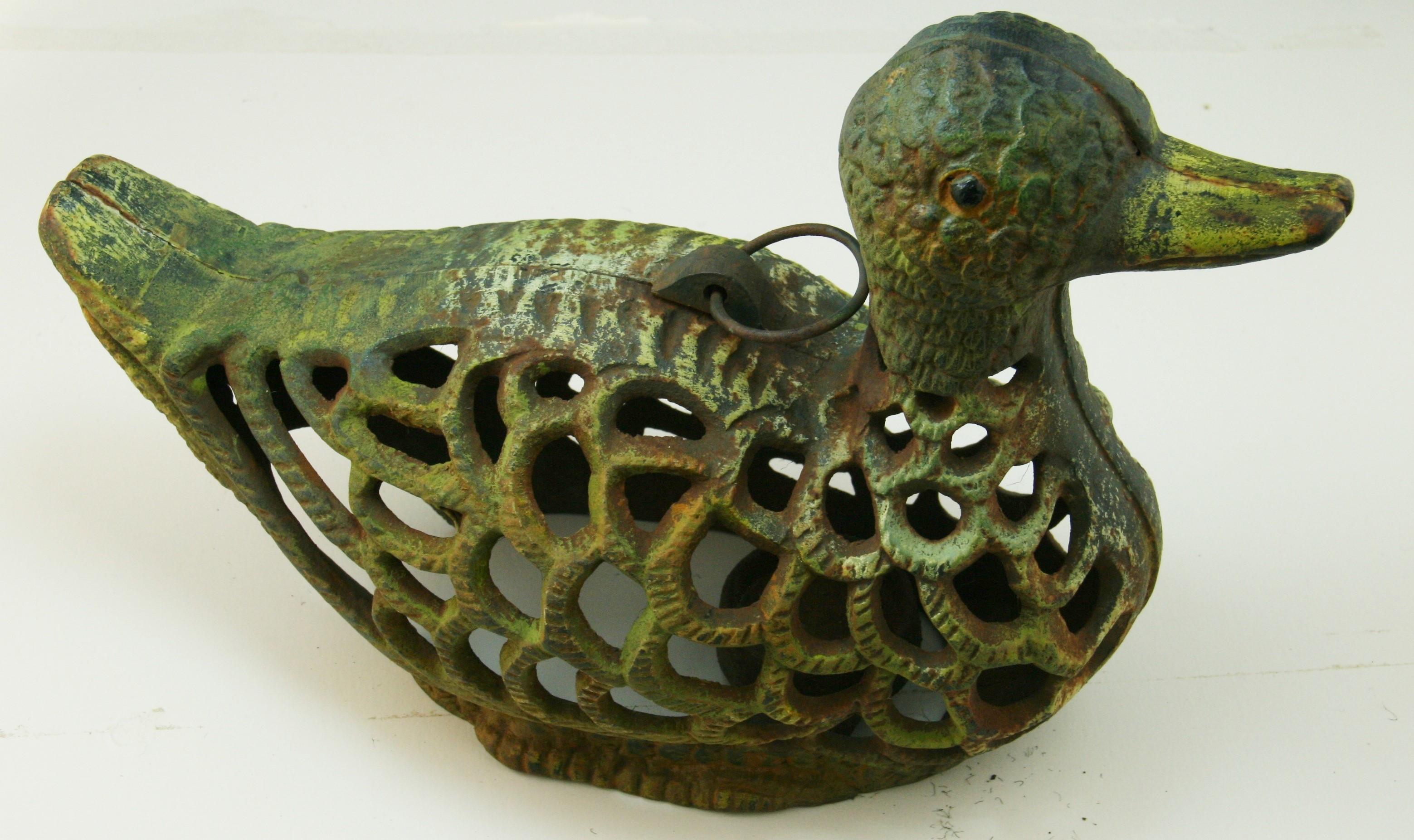 Japanese Rare Hand Painted "Duck Decoy" Lighting Lantern #1 For Sale at ...