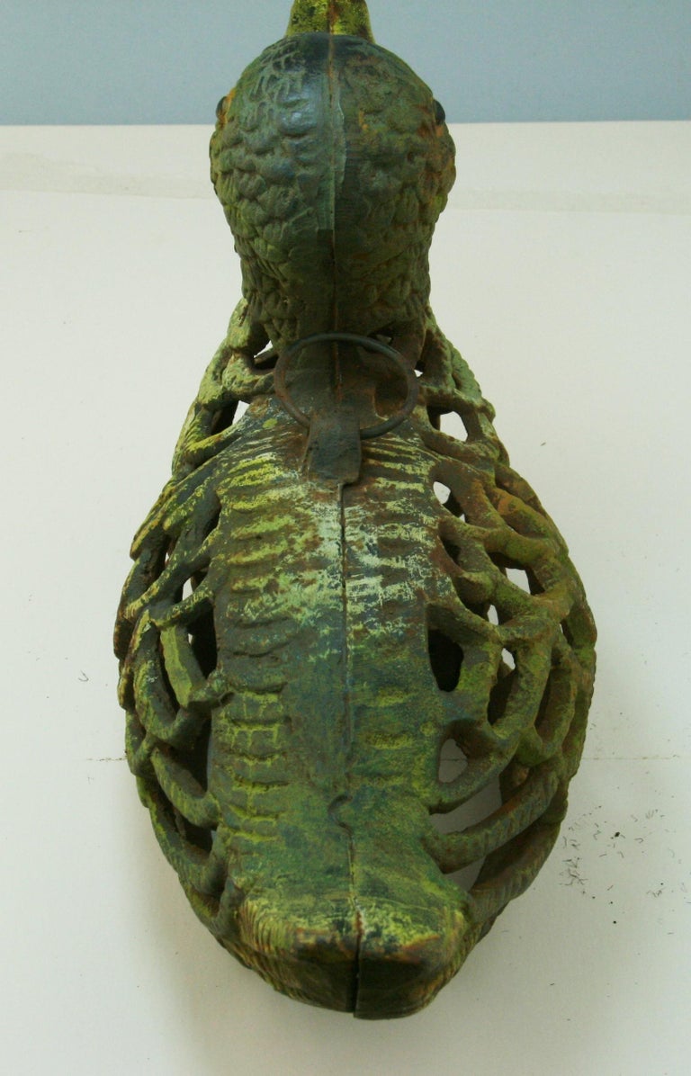 Japanese Rare Hand Painted "Duck Decoy" Lighting Lantern #1 For Sale at ...