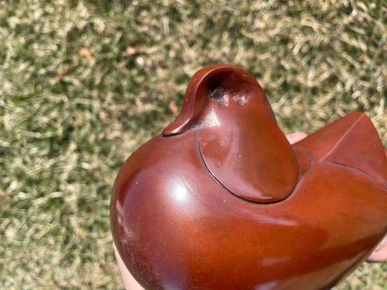 Japanese Rare Pair Bronze Adorable Doves Master Works Sotaro For Sale ...