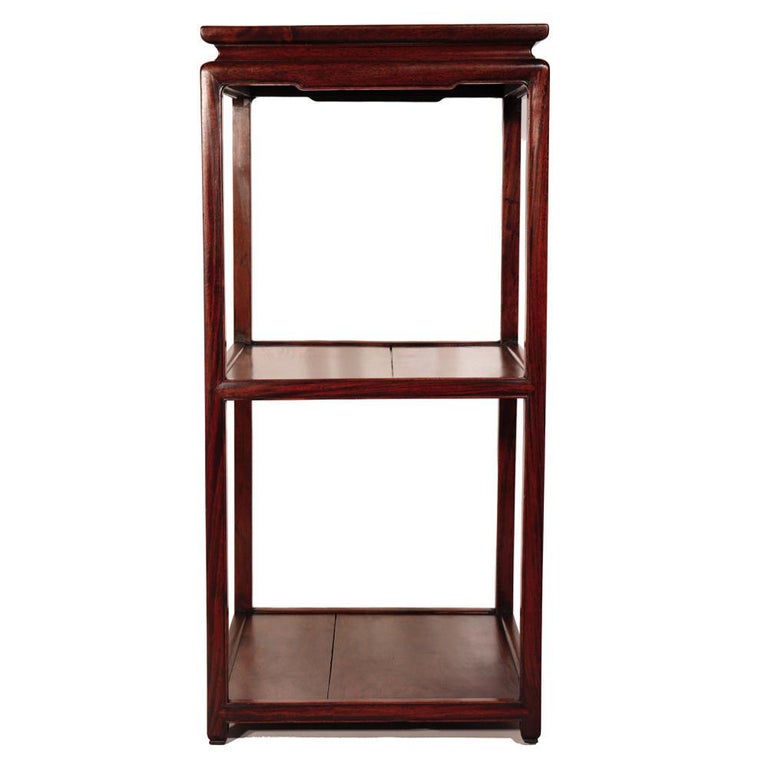 Japanese Rosewood Display Stand Corner Table in Chinese Style at ...