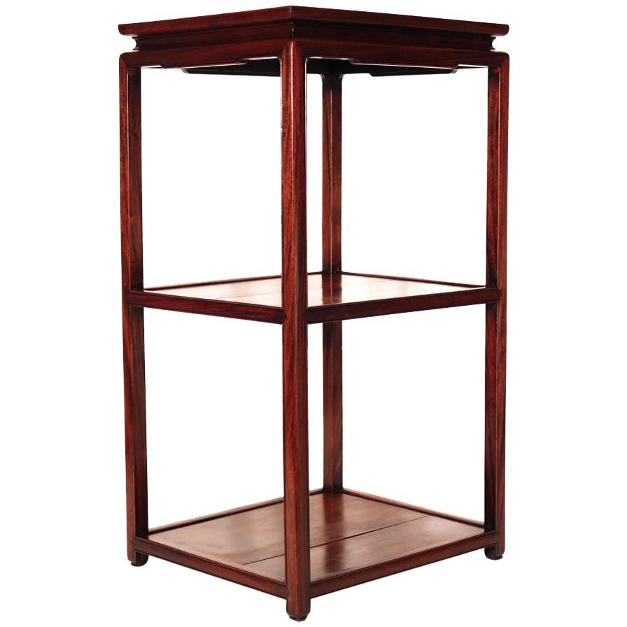 Japanese Rosewood Display Stand Corner Table in Chinese Style at ...