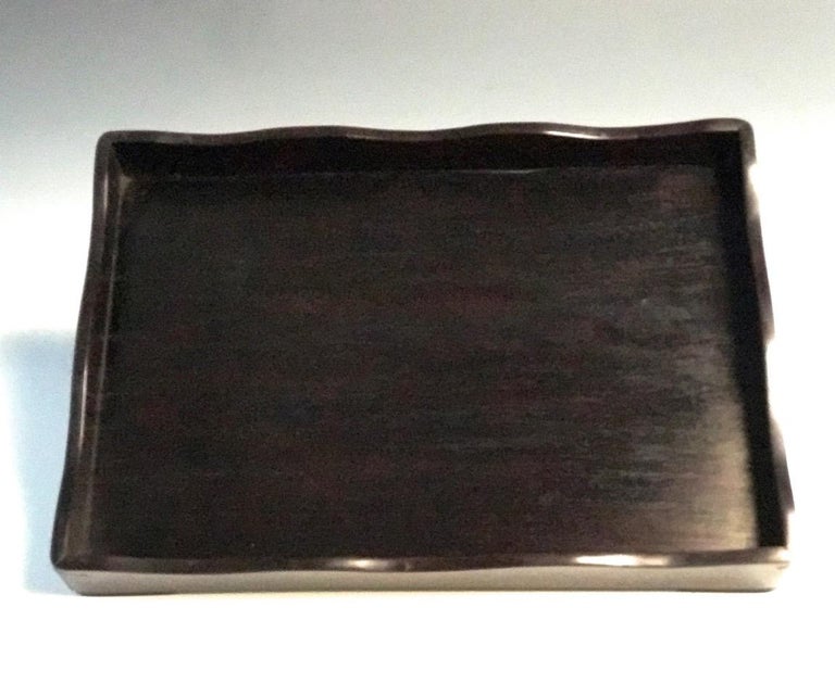 Japanese Rosewood Tray in a Chinoiserie Style at 1stDibs