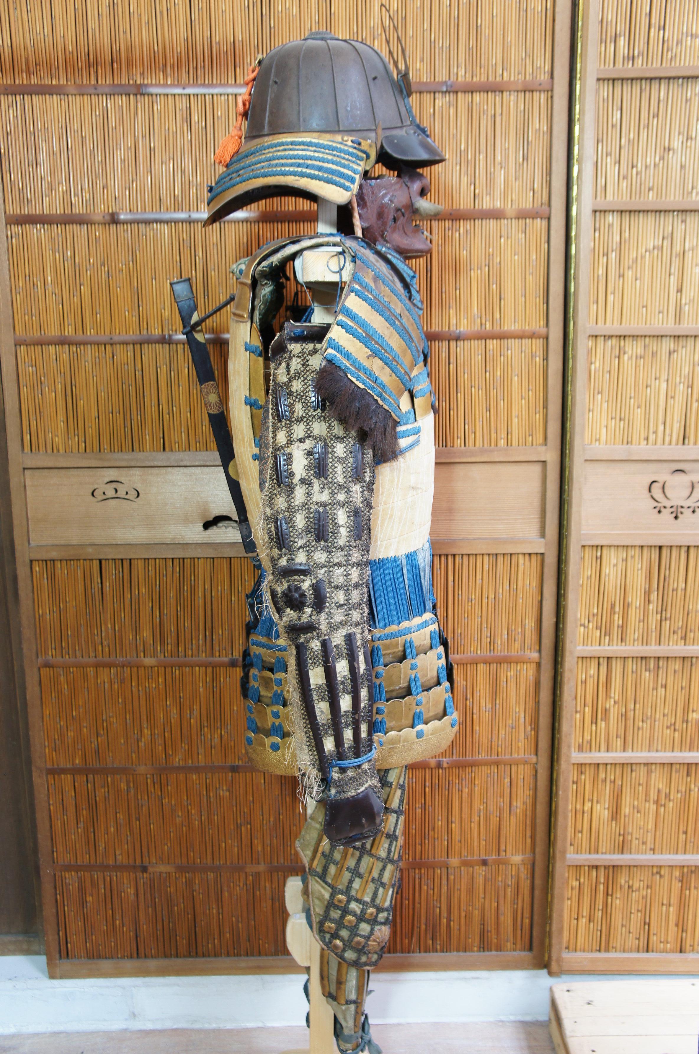 Japanese Samurai Armor with Original Wooden Box, 1790s For Sale at ...