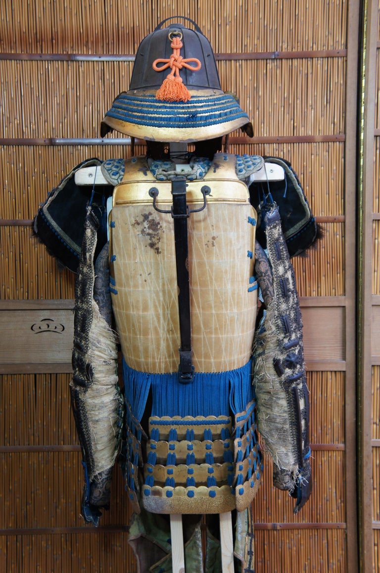 Japanese Samurai Armor with Original Wooden Box, 1790s For Sale at ...