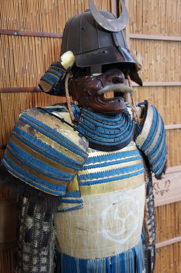 Japanese Samurai Armor with Original Wooden Box, 1790s For Sale at ...