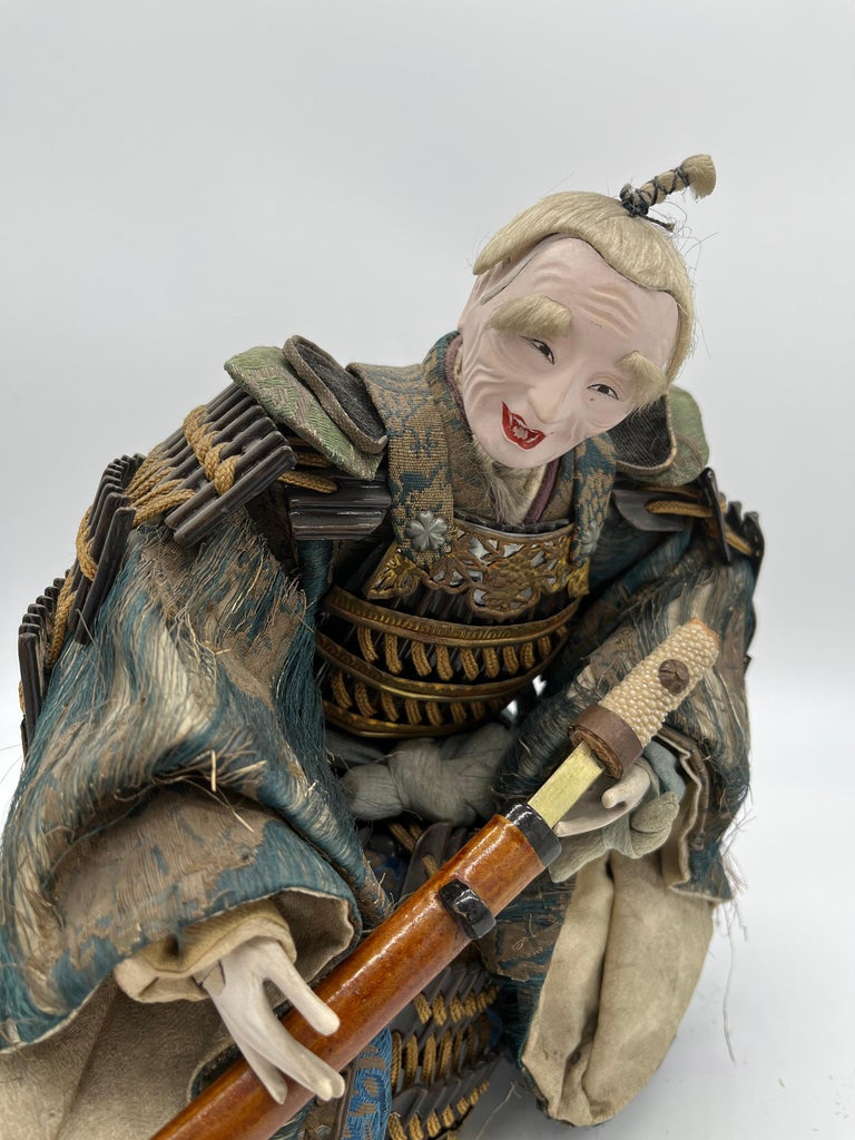 Japanese Samurai Figure Hinaningyo, Edo Period For Sale at 1stDibs
