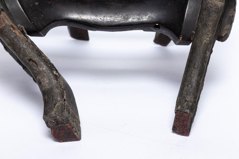 Japanese Samurai Riding Saddle with Snowflake Inlay For Sale at 1stDibs