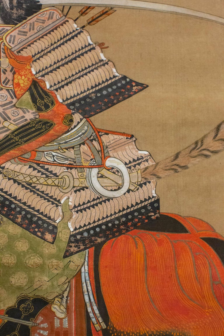 18th Century Japanese Scroll of Shogun, Ashikaga Takauji at 1stDibs