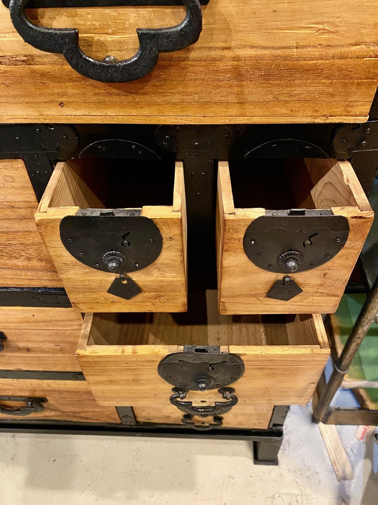 Japanese Sendai Tansu, Meiji Period For Sale at 1stDibs